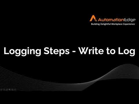 Logging - Write to Log - YouTube