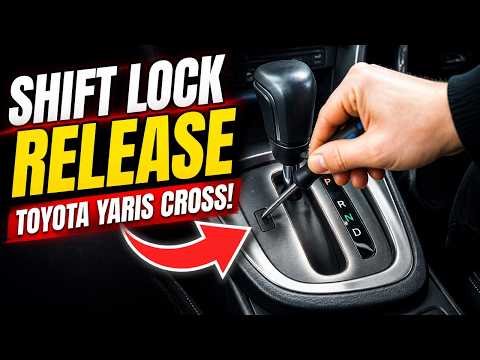 Operating the Shift Lock Release on a Toyota Yaris Cross!