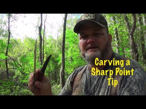 Carving a Sharp Point Tip - YouTube