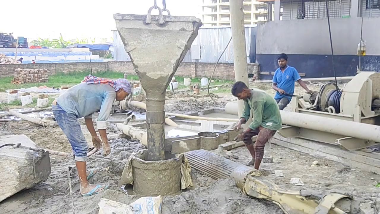 Piles Working in Construction Site | Modern Piling system Video | Most ...