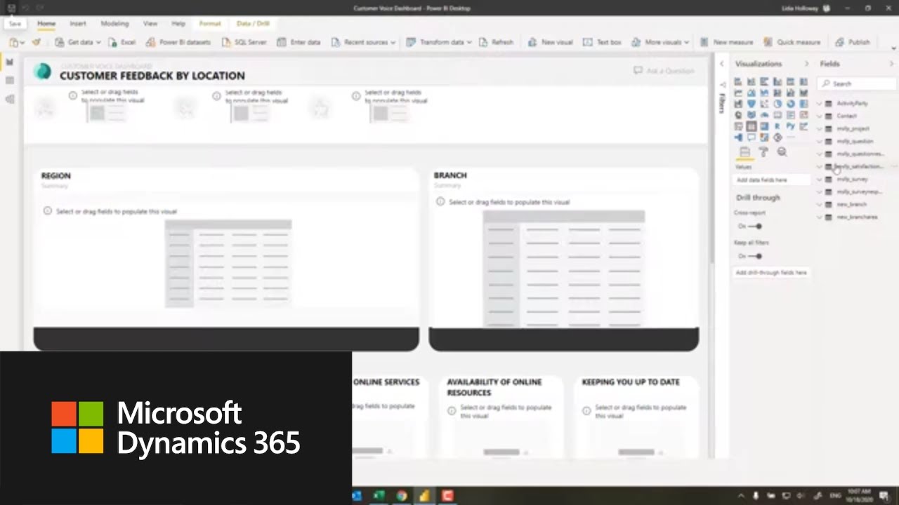 How to create a custom Power BI dashboard for Dynamics 365 Customer ...