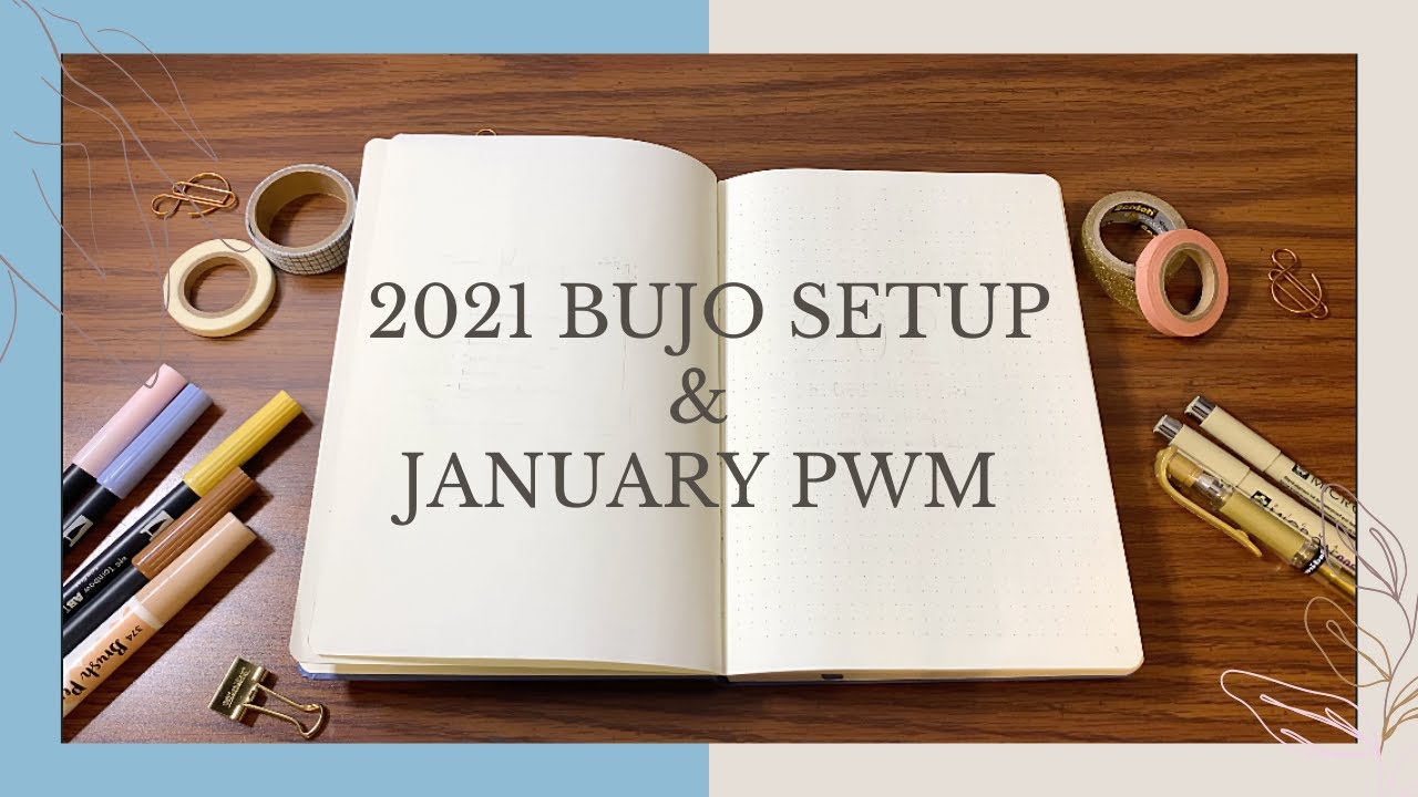 2021 BUJO Set Up and January Plan with Me - YouTube