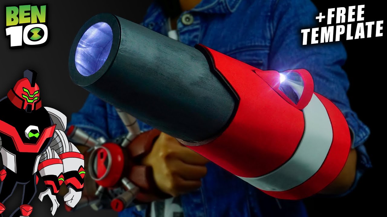 DIY BEN 10 REBOOT FOURARMS ARMOR | How To Make Easy Craft with LED ...