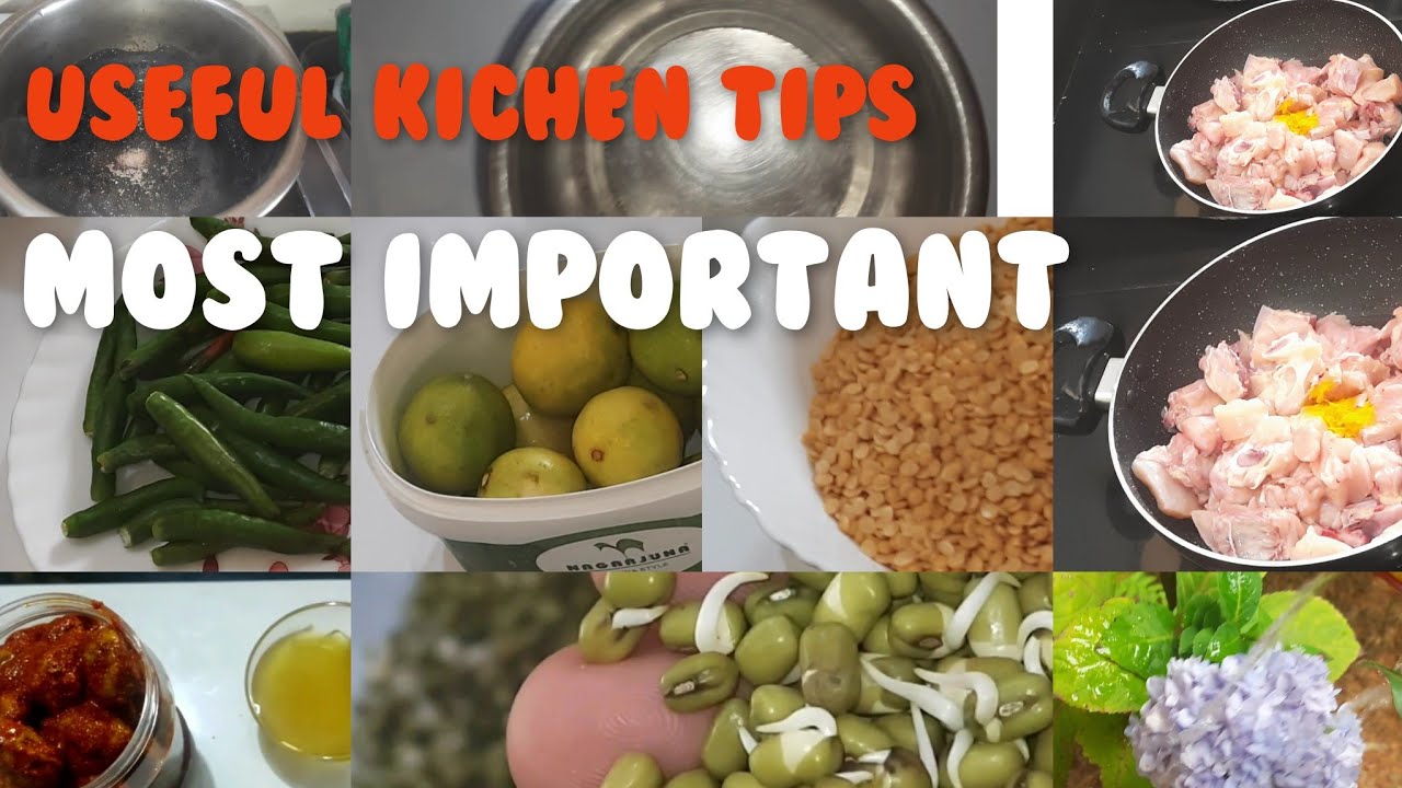 8 useful kichen tips and tricks in Kannada / Most important kitchen ...