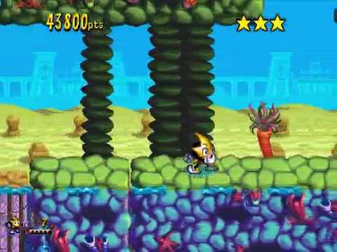 Let's Play Ristar - Round 2 : Planet Leatow [2/7] - YouTube