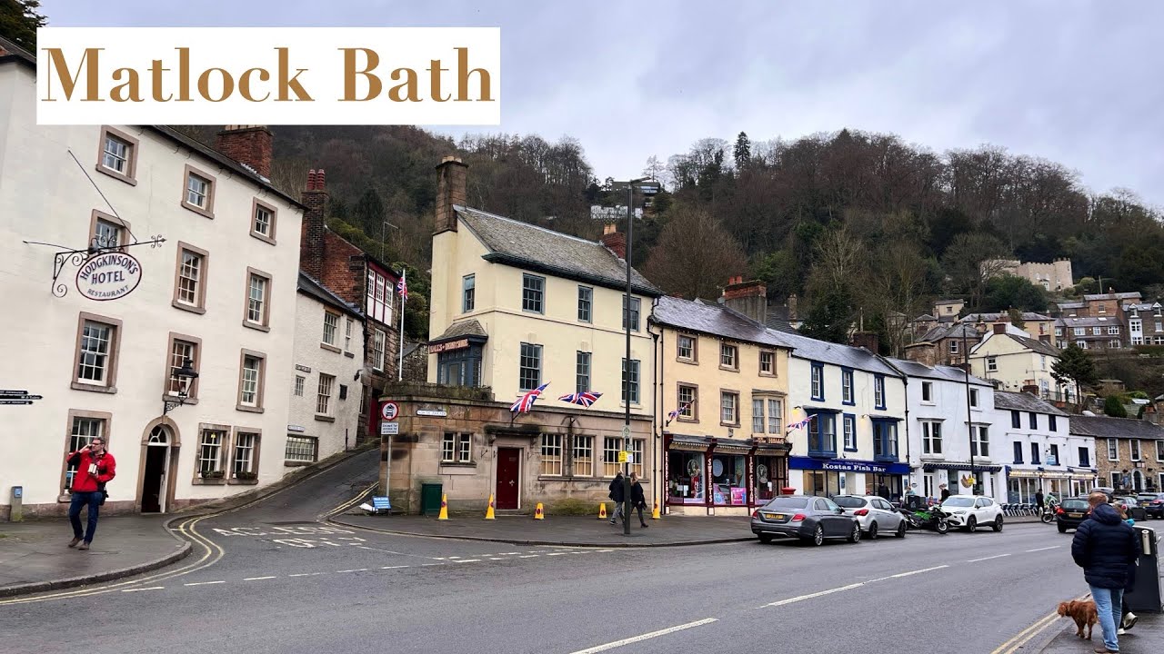 Stroll through Matlock Bath a Market Town in the Peak District - YouTube