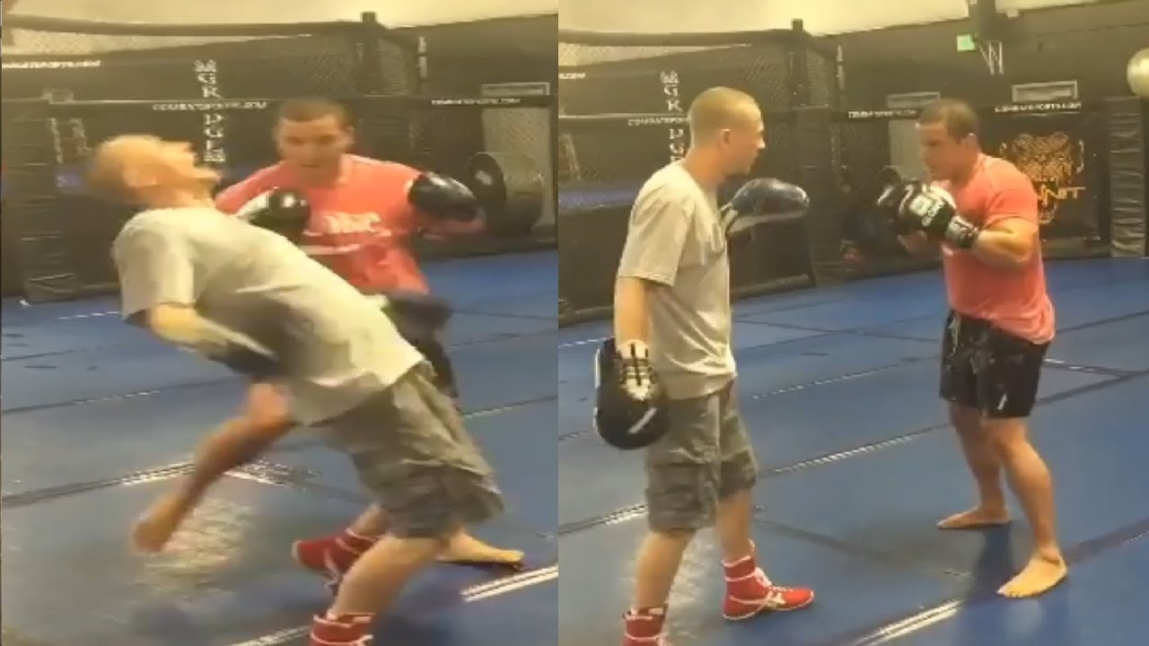 Pat Barry Shows Powerful Punches And Leg Kicks In Training - YouTube