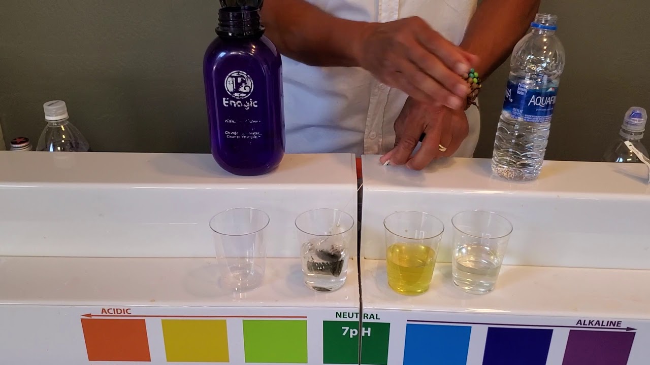 Hydrating for life Kangen demo (Tea bag) - YouTube