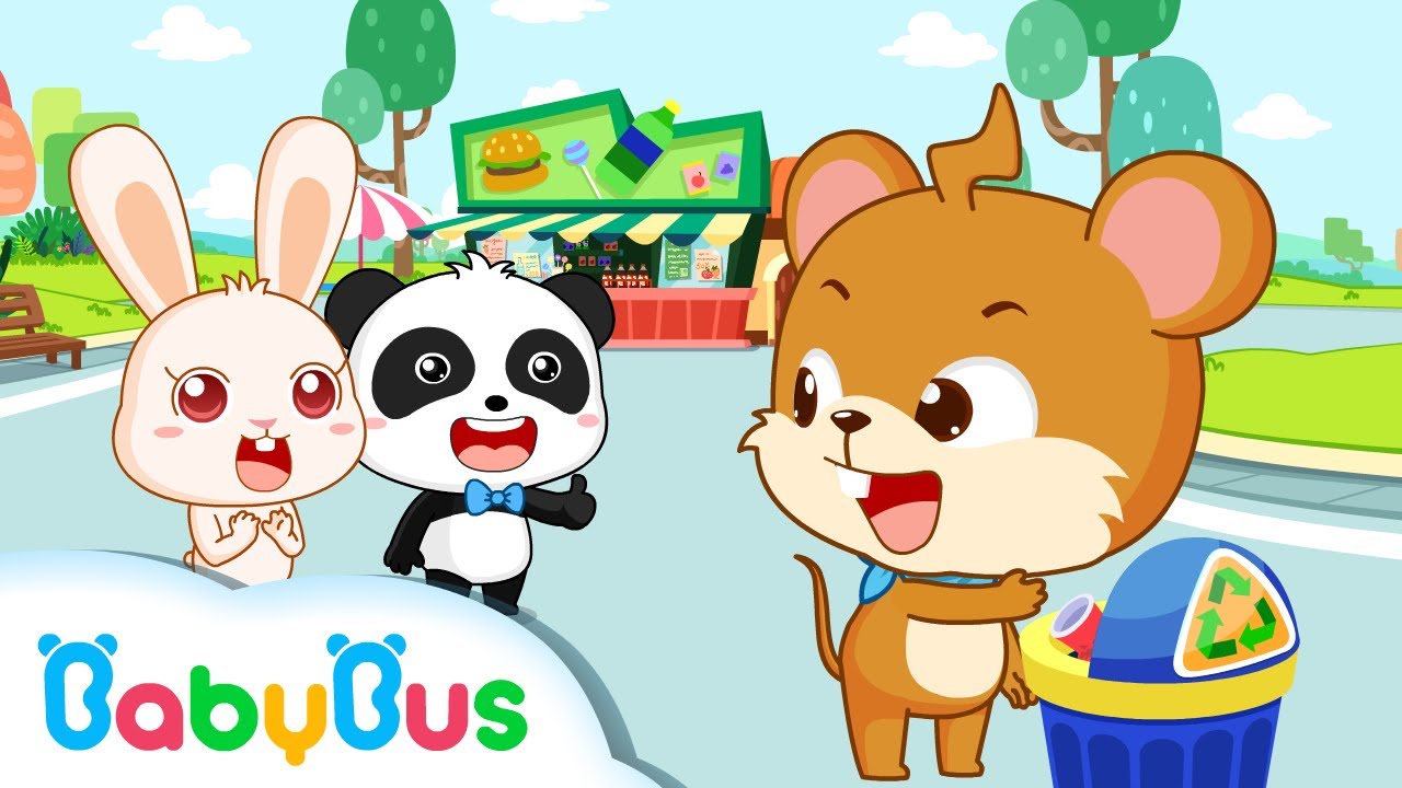 Don't Leave About The Garbage | Animation For Babies | BabyBus - YouTube