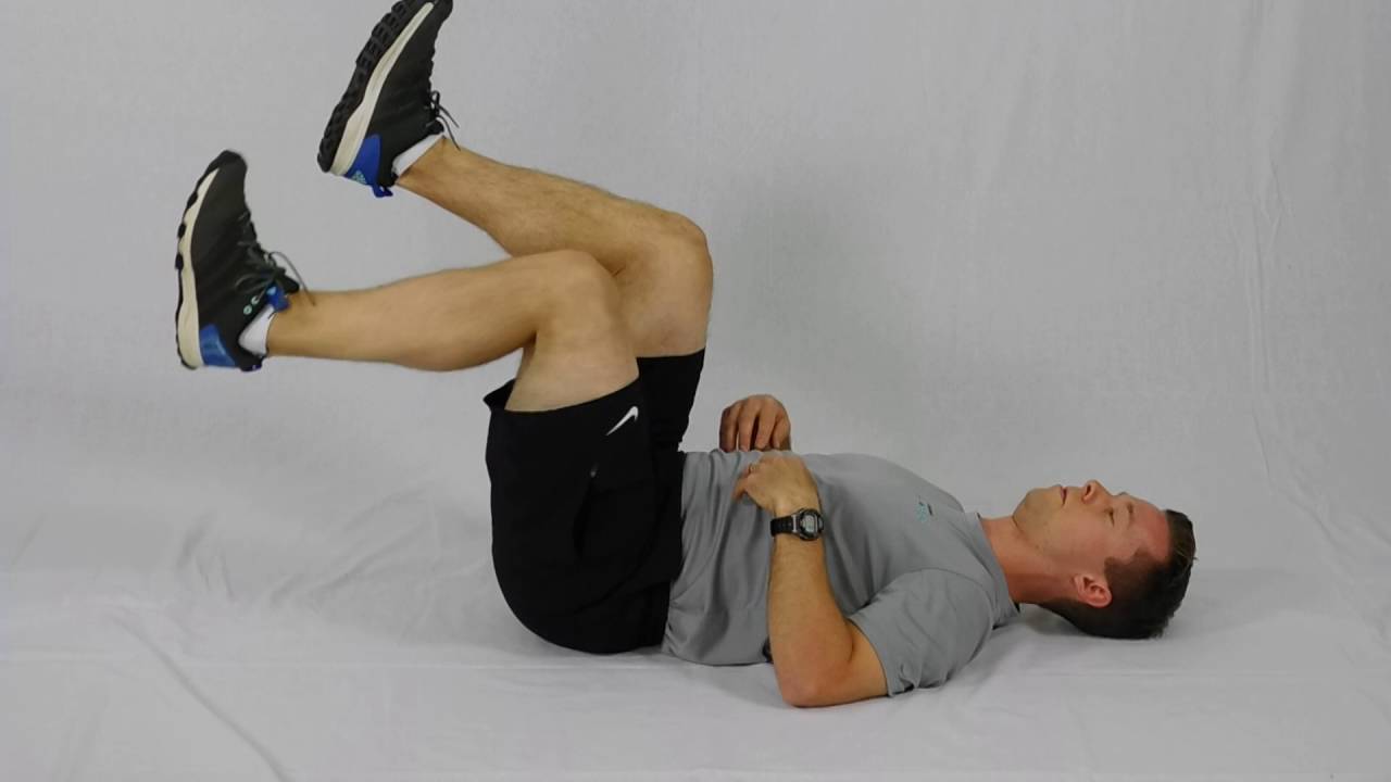 SUPINE DOUBLE BENT KNEE ALTERNATING HEEL TAP - YouTube