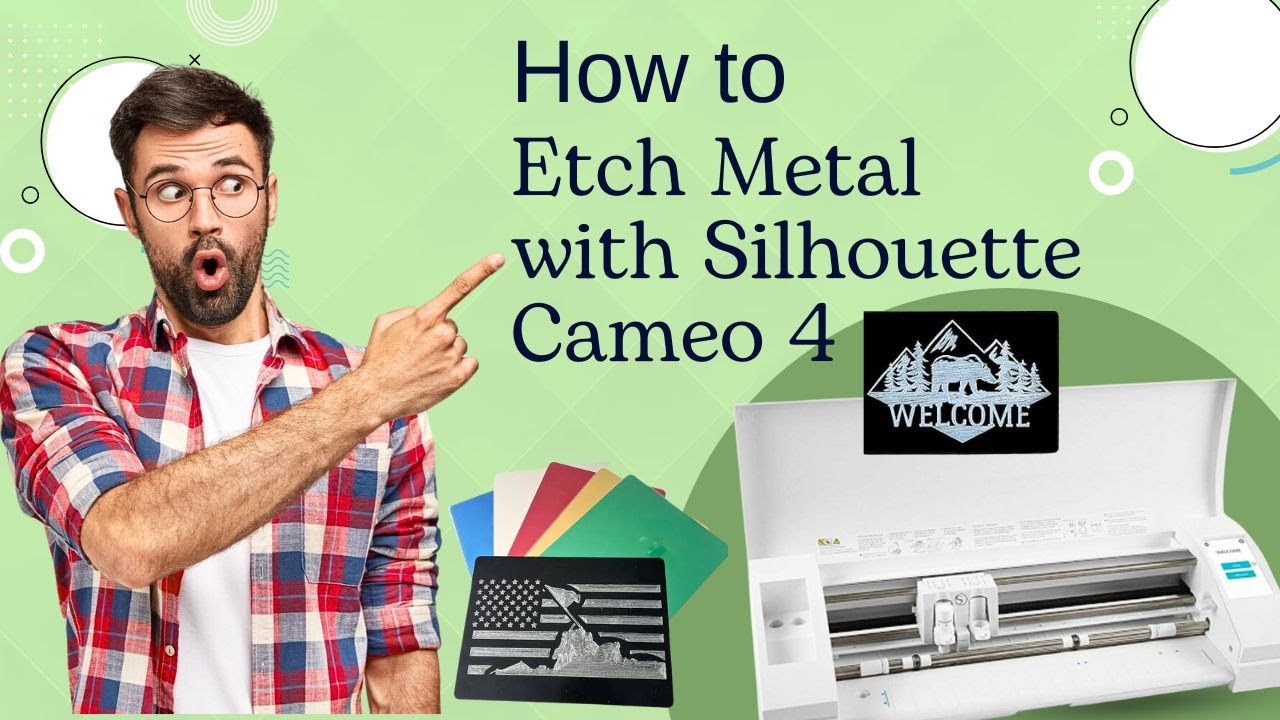 How to Etch Metal with Silhouette Cameo 4 (Easy Steps) #howto #etch # ...