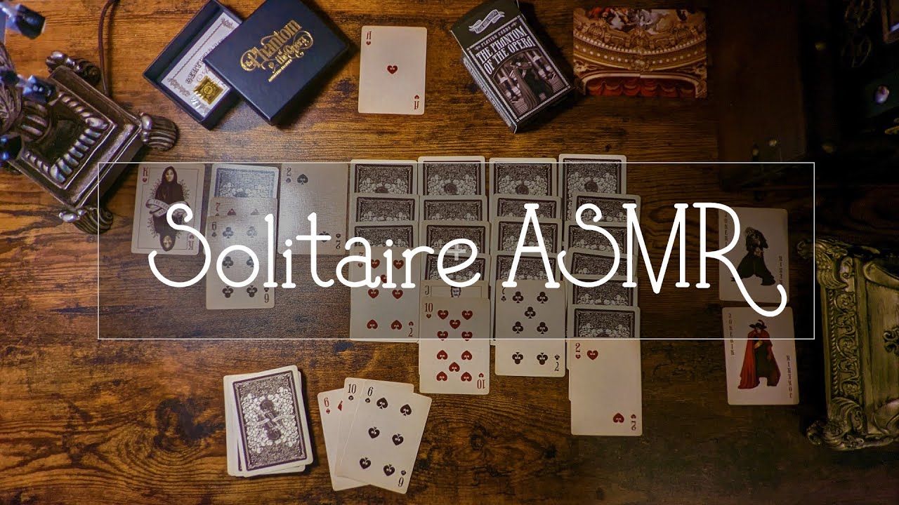 ASMR | Playing Solitaire ASMR | The Phantom of the Opera | No Talking - YouTube