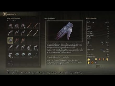 Elden Ring Shadow Of The Erdtree: Finding The Poisoned Hand - YouTube