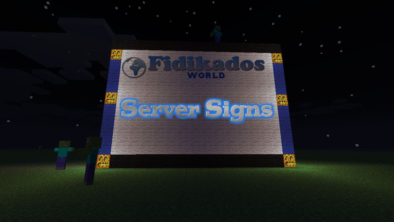 Serversigns - Minecraft Bukkit 1.4.7 Tutorial - Befehle mit Schilder ausführen - Fidikadosworld ...