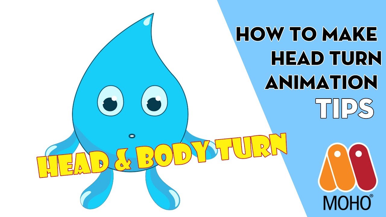 MOHO TUTORIAL | How to make HEAD TURN & BODY TURN animation in Moho ...