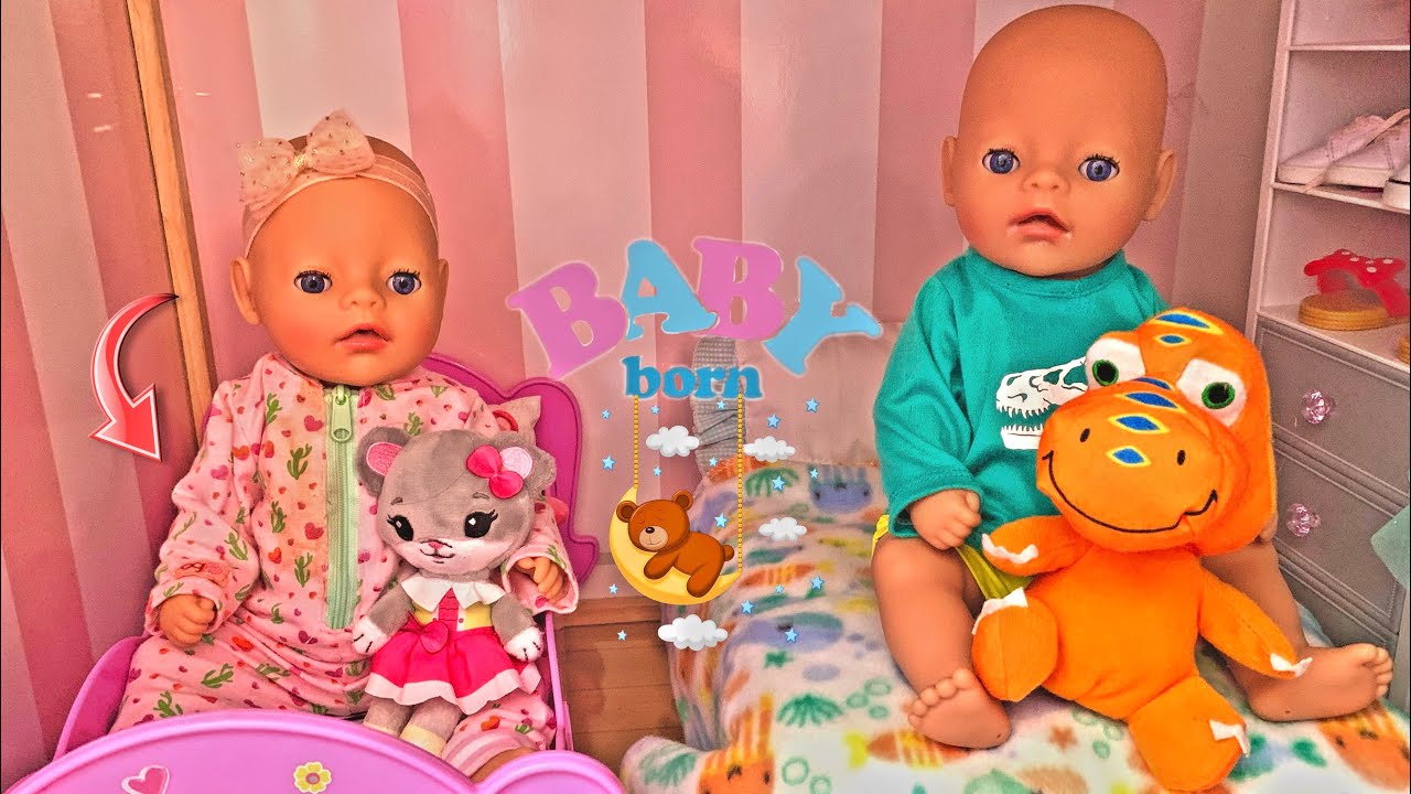 Baby Born Twins Night Routine feeding and changing 🌙 - YouTube