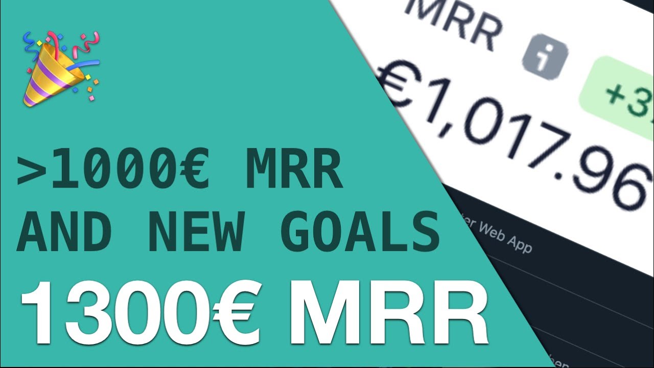 Over 1000€ MRR 😲 - What's next? | 1300€ MRR | Building Tresor - YouTube