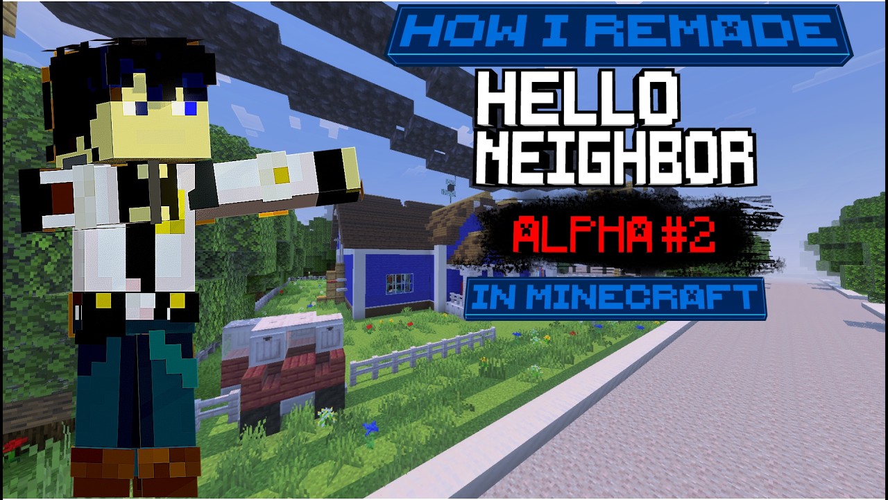 How I Made HELLO NEIGHBOR ALPHA 2 IN MINECRAFT - YouTube