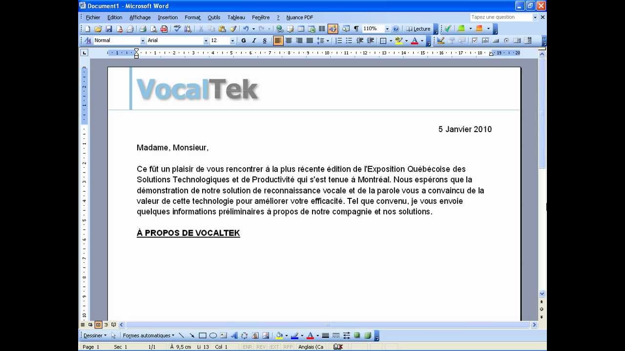 VocalTek - Solution de reconnaissance vocale - YouTube