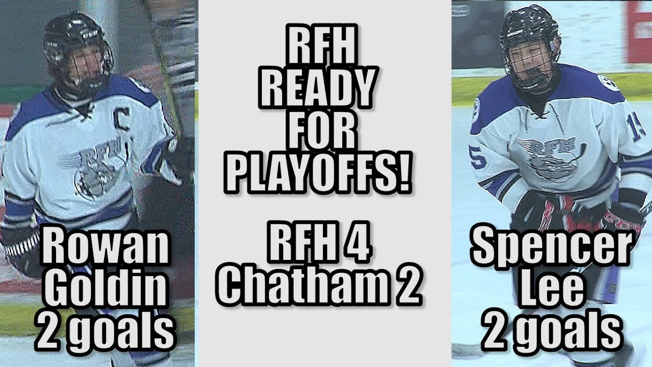 Rumson-Fair Haven 4 Chatham 2 | HS Hockey | Spencer Lee, Rowan Goldin 2 ...