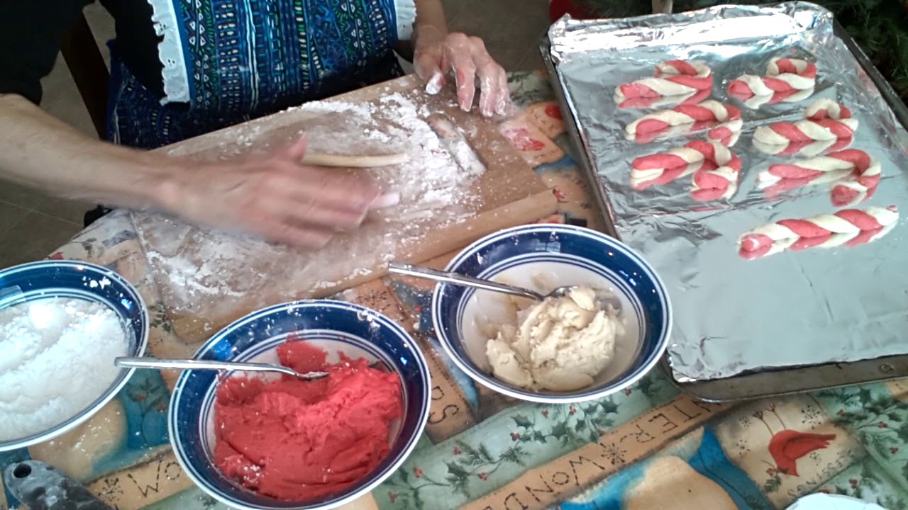 🤶Part 3 of 3: Suzy Q's Baking Demo🤶Candy Cane Christmas Cookies ...