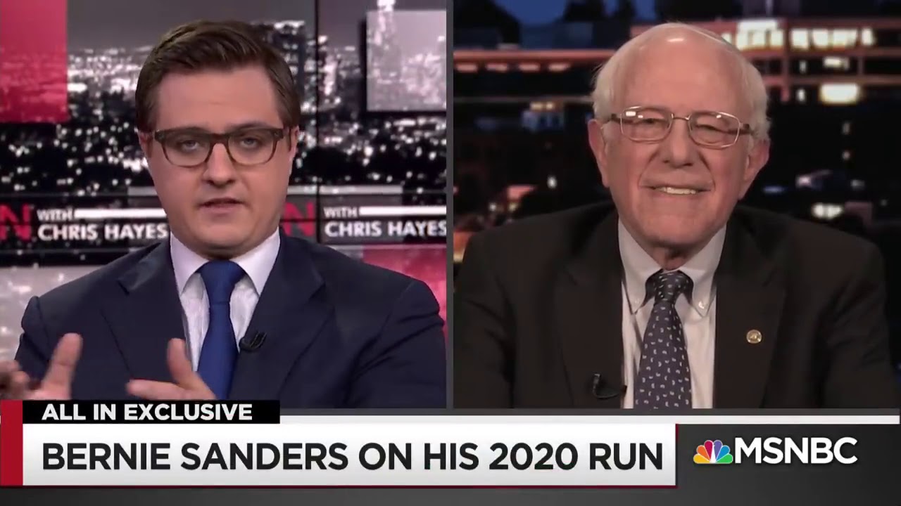 Bernie Sanders Full Interview With Chris Hayes On 2020 Presidential Run ...