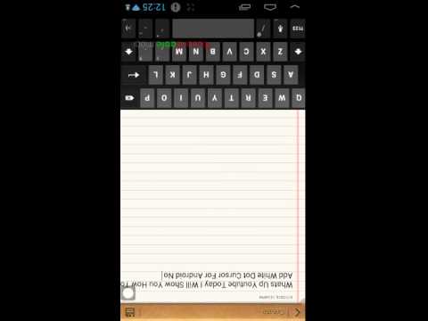 How To Add White Dot Cursor For Android - YouTube