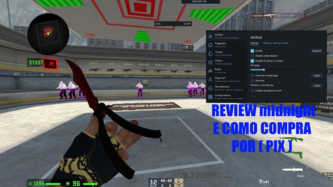 CS:GO : REVIEW MIDNIGHT V2 : O MELHOR CHEAT LEGIT ! ( COM SKINCHANGER POR CLOUD ) - YouTube