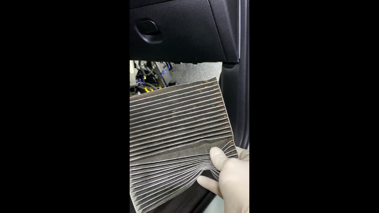 FIAT PANDA CROSS CABIN AIR FILTER REPLACEMENT HOW TO CHANGE CABIN AIR ...