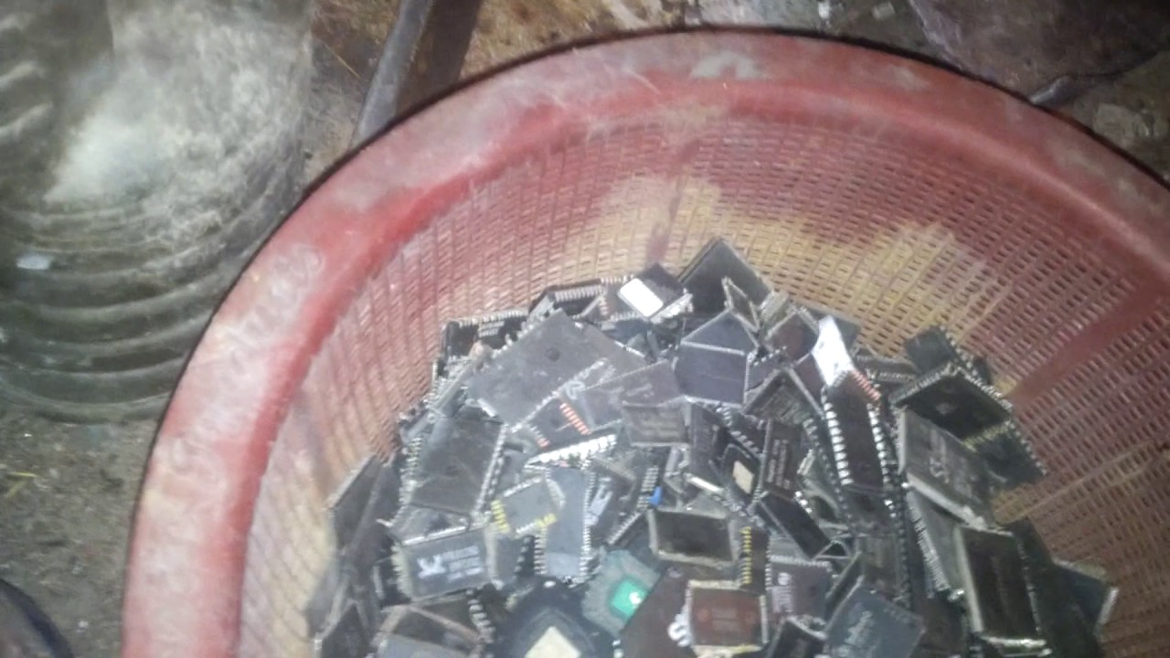 Gold recovery & refining IC Chips Incineration part - YouTube