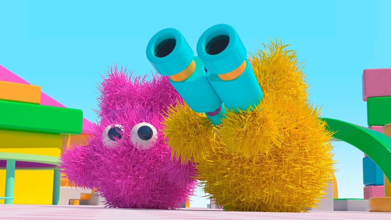 New series Fluffy Balls Cartoon: Magic trampoline and lots of fun ...