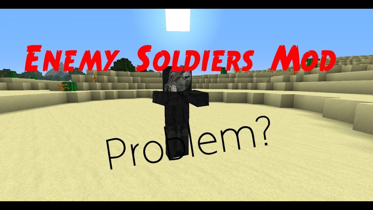Старые,добрые ТЕРРОРИСТЫ!Обзор мода Minecraft №1(Enemy Soldiers) - YouTube