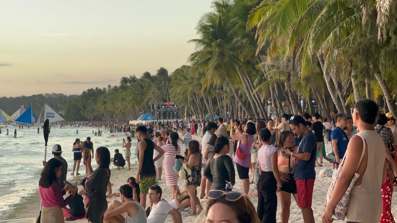 The BORACAY ISLAND White Beach TODAY | PHILIPPINES | Station 3 - 1 ...