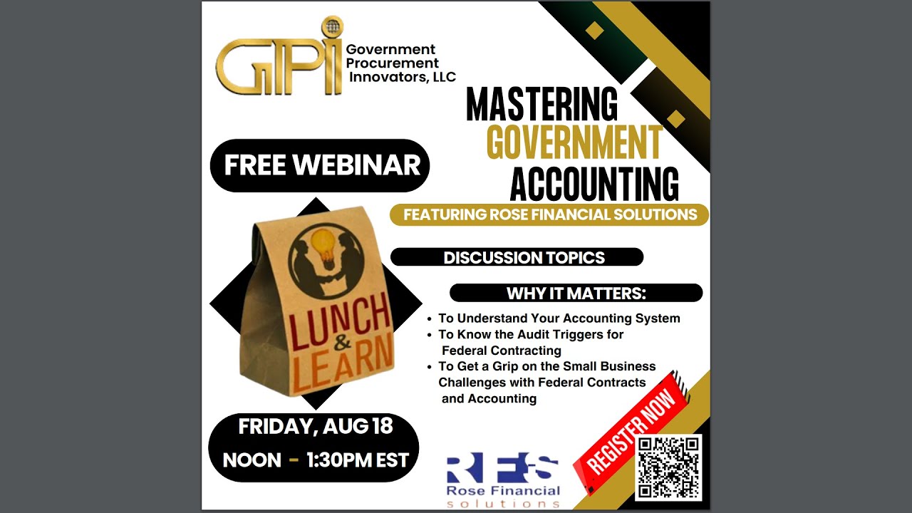 Mastering Government Accounting Lunch & Learn feat. ROSE Financial ...