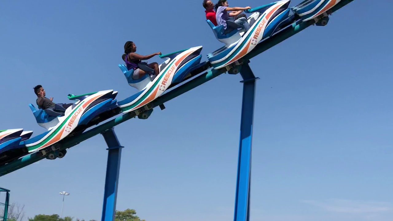 Wave Breaker Rescue Coaster - YouTube