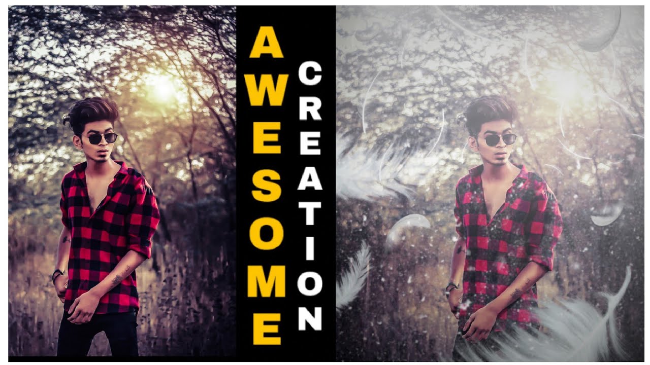 PicsArt Feather Effect || PicsArt And Lightroom Tutorial|| make feather ...