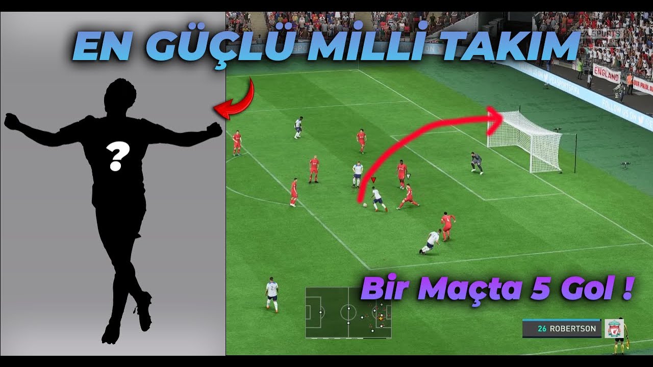 Fİfa 23 Te En İyi Milli Takımla Oynadım Yağmur Gibi Goller Youtube