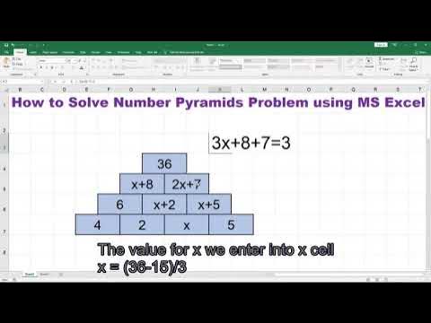 How to Solve Number Pyramids Problem using MS Excel - YouTube