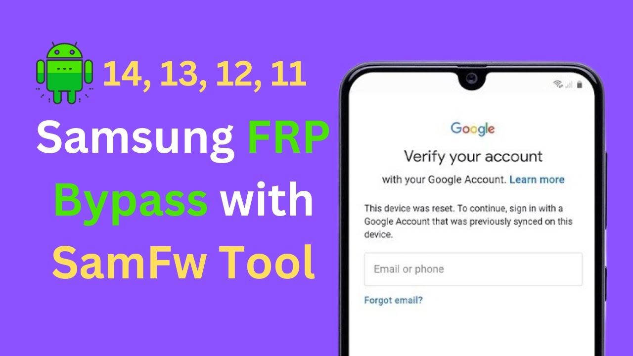 Samsung FRP Bypass with SamFw Tool 4.9 | Android 14 and Older - YouTube