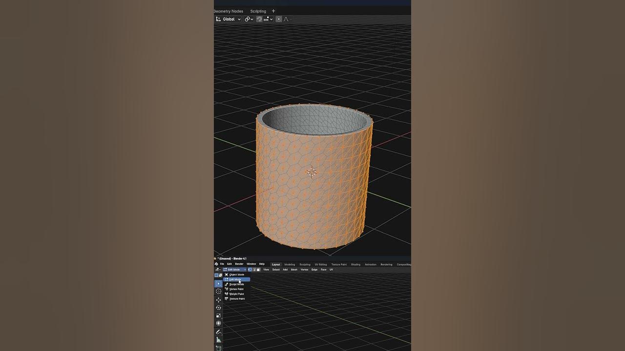 💡 Descubra como corrigir uma malha triangular com apenas um atalho! 🔥 #b3d #blender #blender3d ...