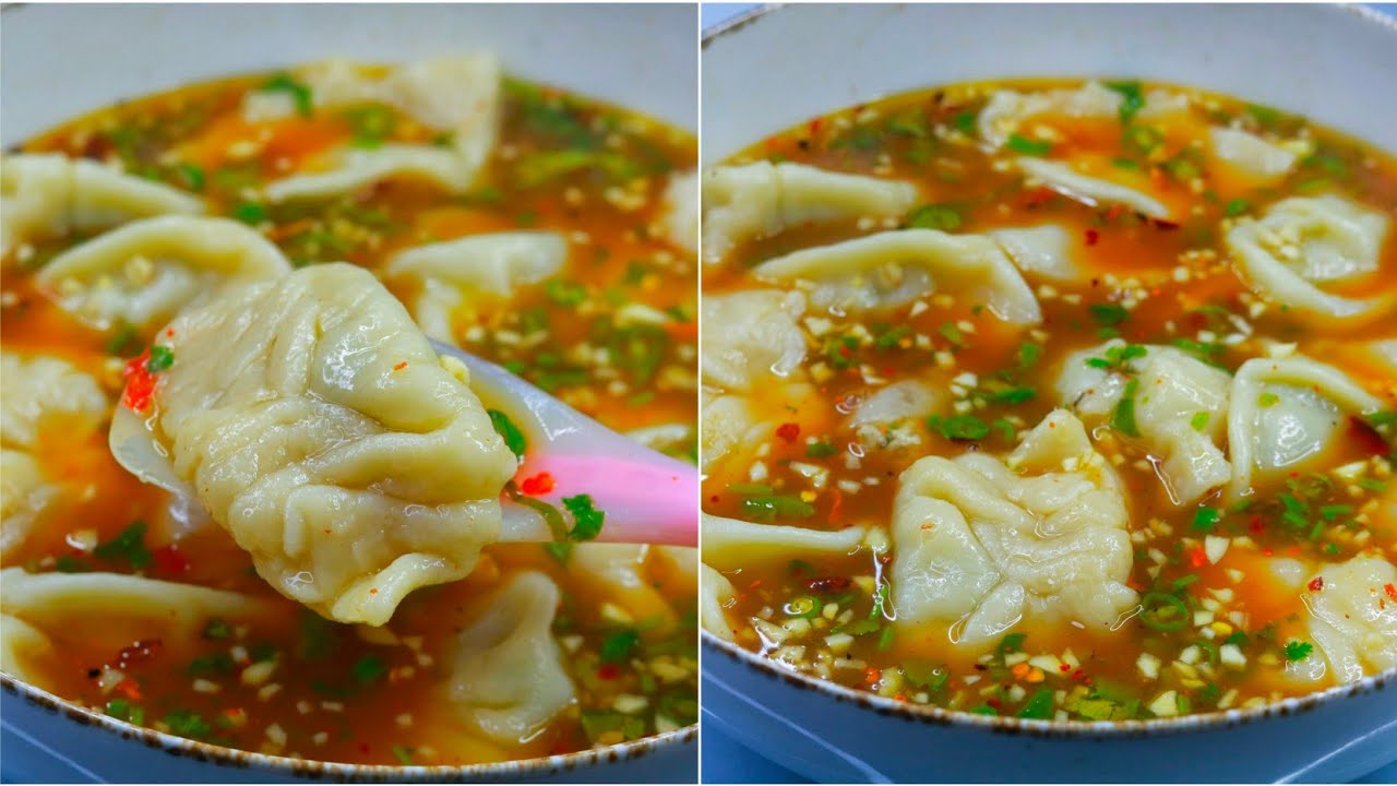 Dumpling Soup|Tibetan Mokthuk/Easy Dumpling Recipe/Soup Dumpling/Momo ...