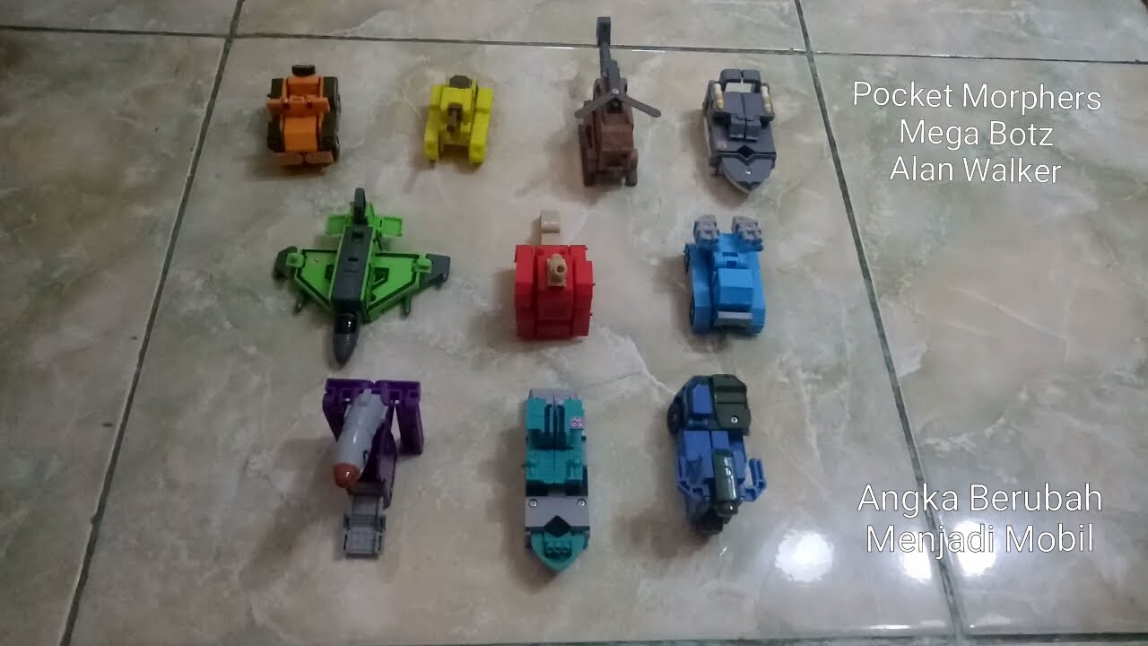 Alan Walker Pocket Morphers Mega Botz Robot Angka - YouTube