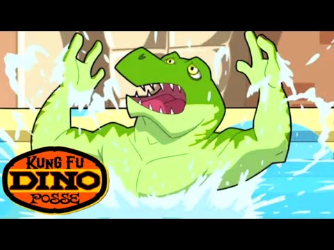 Kung Fu Dino Posse - Swimming Lessons | Full Episode | Kids Videos