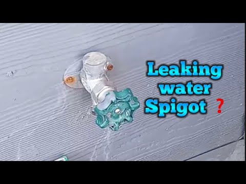 How to fix a leaking water spigot‼️ in 60 seconds or less! - YouTube
