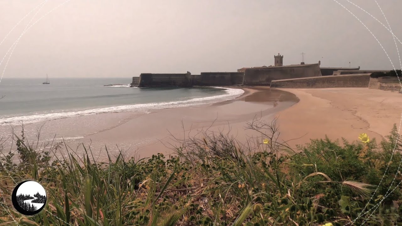 PRAIA DA TORRE, LISBON BEACH ☊ 1H Distant Waves and Wind Sound - YouTube