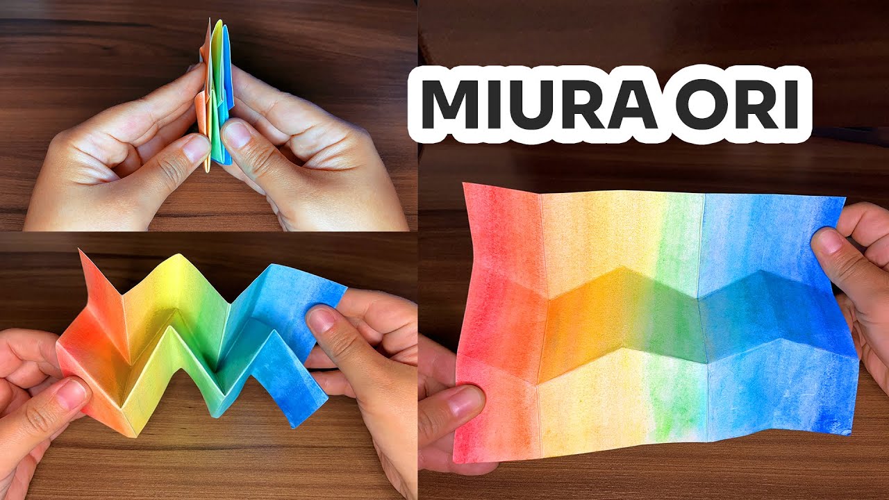 TUTORIAL ORIGAMI MIURA ORI: origami tesselação aplicado em mapas - YouTube