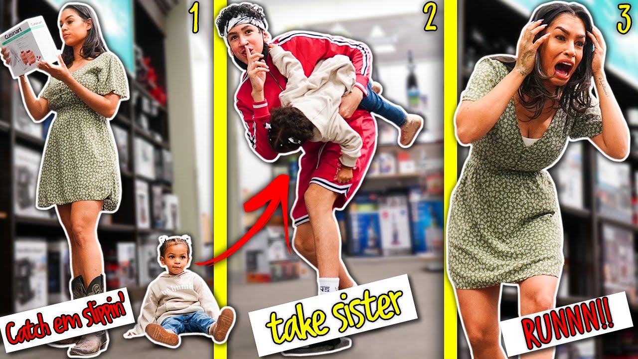 I *STOLE* MY LITTLE SISTER in THE MALL! PRANK on my MOM!! 😨 | The ...