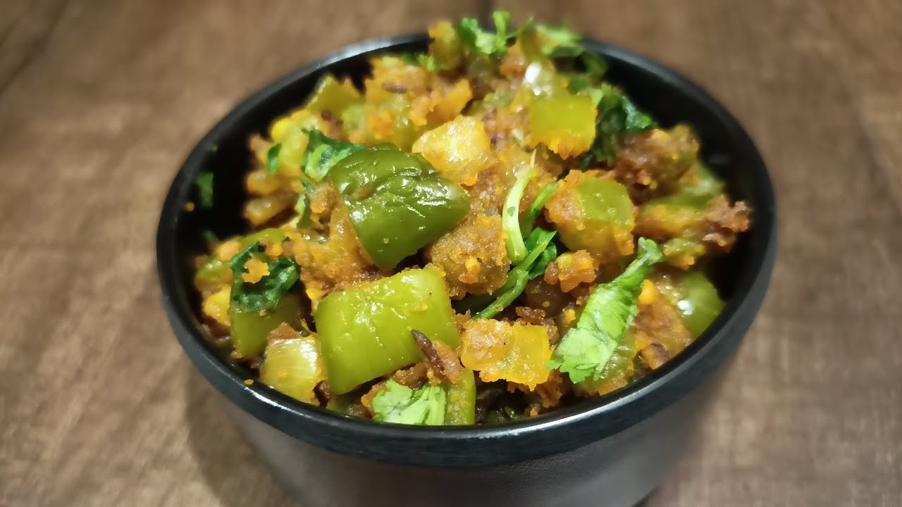 Besan Shimla Mirch | Besan Capsicum Sabji | Quick & Easy Sabji Recipe ...
