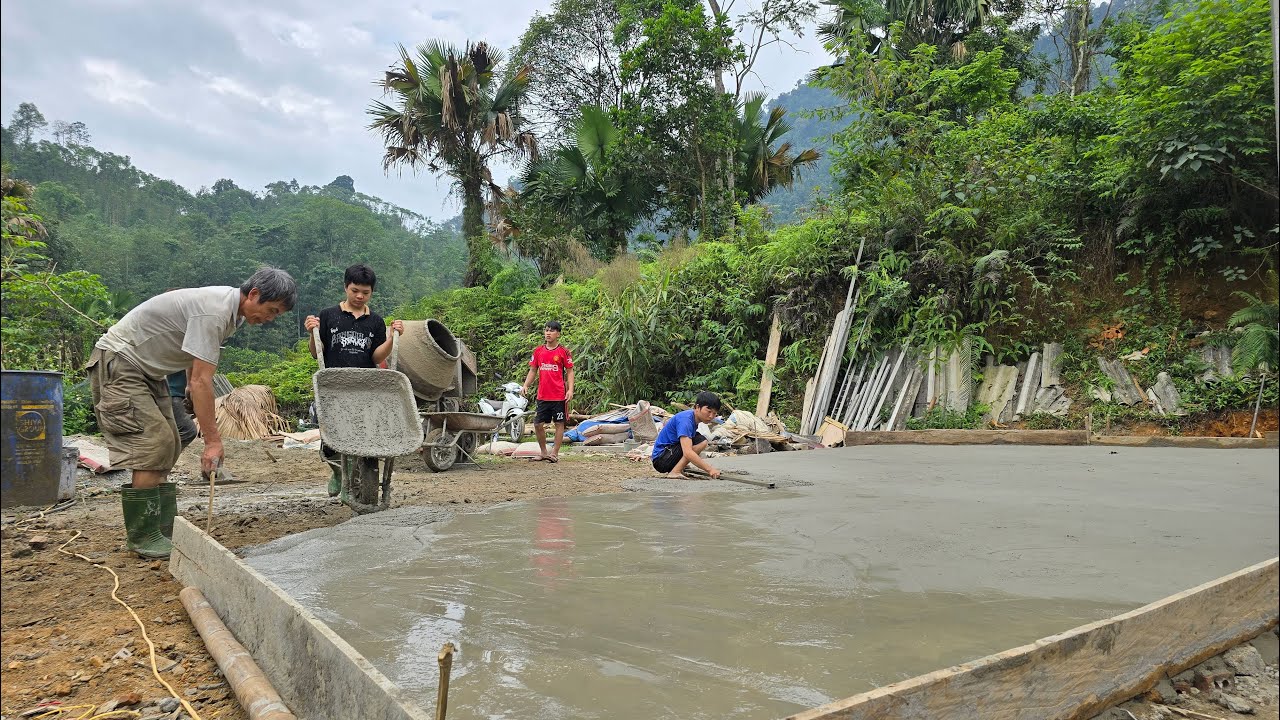 The orphan boy -Working as a construction worker to earn money and the ...