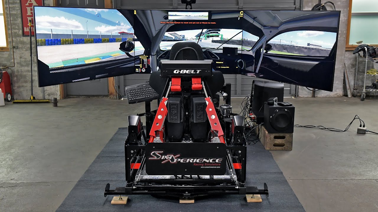 Behind the wheel of a SimXperience Stage5 simulator - YouTube